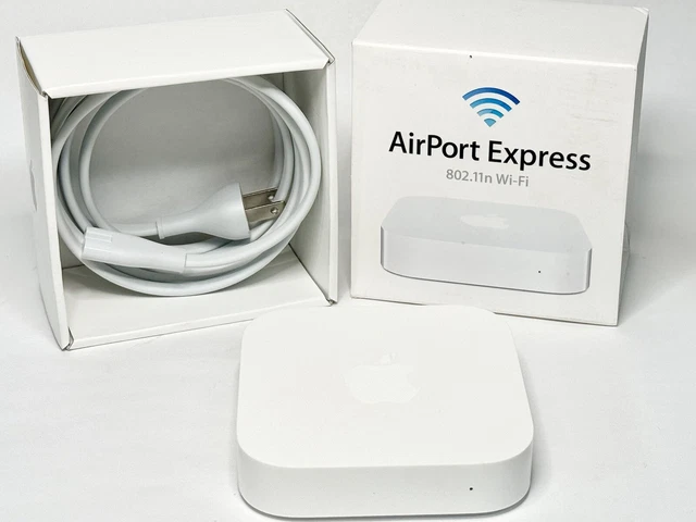 APPLE AIRPORT EXPRESS Base Station (2nd Gen) Model A1392 WiFi Router ...