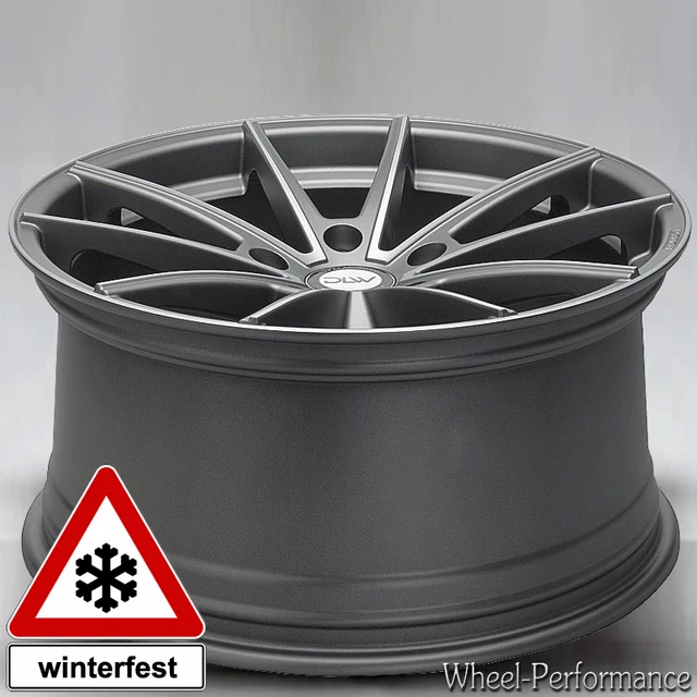 20&& M1 DEEP Concave Alloy Rims 9x20 5x108 ET35 Grey Polished for Land ...