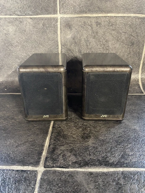 JVC PAIR MINI Bookshelf Speakers Marble Effect SP-UX5000 /20w £19.93 ...