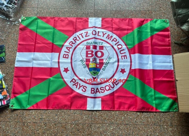 DRAPEAU BIARRITZ OLYMPIQUE BO Rugby Neuf Flag 90x150cm EUR 25,00 ...