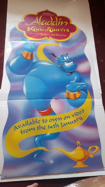 ALADDIN KING OF Thieves Disney Original Standee Promo Display Video ...