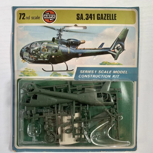 AIRFIX SA 341 Gazelle Helicopter Vintage Model Kit 1/72 £20.00 ...