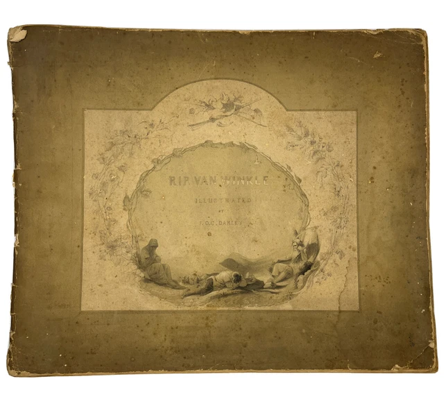 1848 VAN WINKLE RIP Darley American art union rare books antique ...