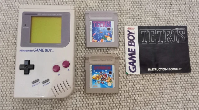 ORIGINAL NINTENDO GAMEBOY 1989 console bundle Tetris, Marioland DMG-01 ...