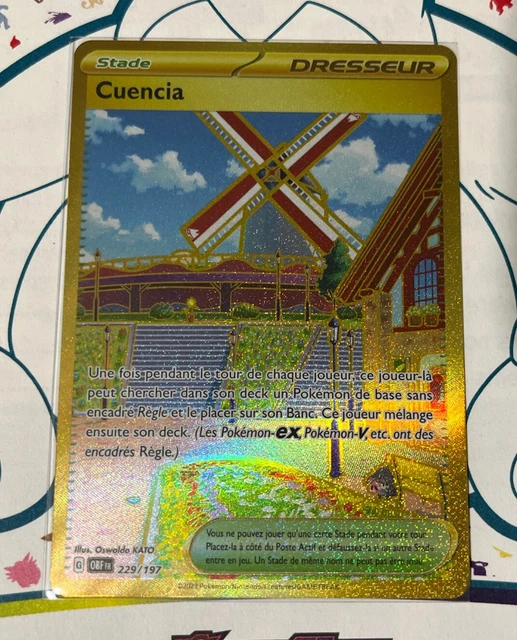 CARTE POKÉMON : Cuencia 229/197 - OBF Flammes Obsidiennes - GOLD - NM ...