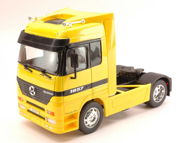 MODEL TRUCK WELLY Mercedes Actros Yellow Scale 1:3 2 diecast Lorry $40. ...