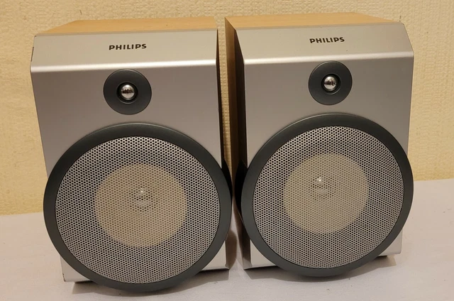 PHILIPS FWB-MC150/00 HI-FI Stereo Bookshelf Speakers £19.99 - PicClick UK