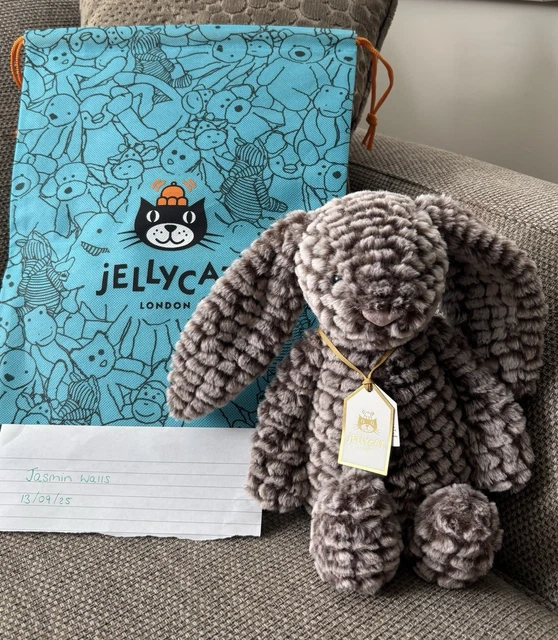 BNWT JELLYCAT LUXE Pine Bunny Medium £49.56 - PicClick UK