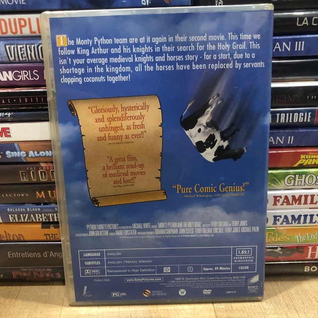 MONTY PYTHON AND The Holy Grail DVD 1975 Comedy PG Anamorphic ...