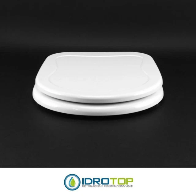 TOILET SEAT CESAME Belle Epoque Original White Hinge Chrome £88.10 ...