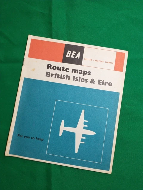 BRITISH EUROPEAN AIRWAYS Route Maps Booklet BEA 1960's £5.00 - PicClick UK