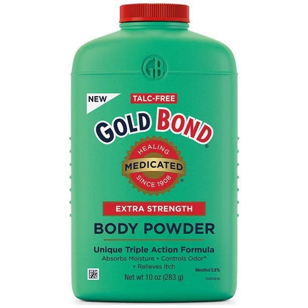GOLD BOND MEDICATED Extra Strength Body Powder Triple Action Relief 10 ...