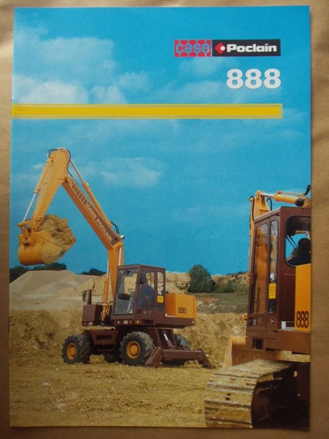 CASE POCLAIN 888 - Pelle pour construction/usine brochure de vente ...