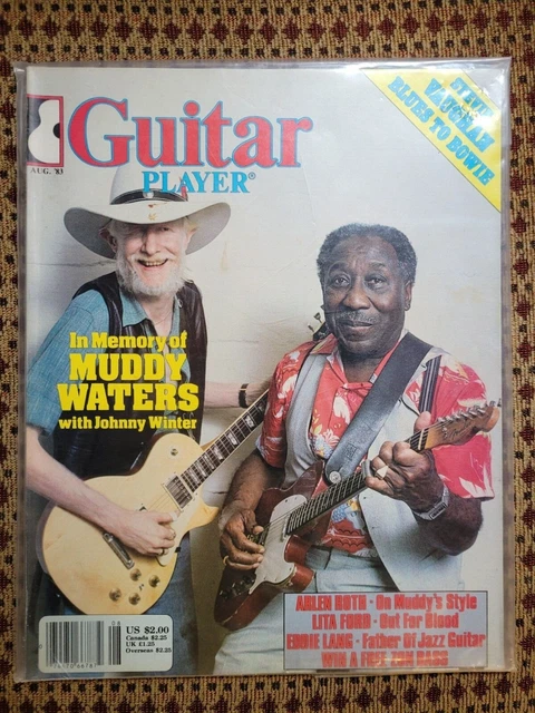 VINTAGE GUITAR PLAYER Magazine August 1983 Muddy Waters Johnny Winter ...