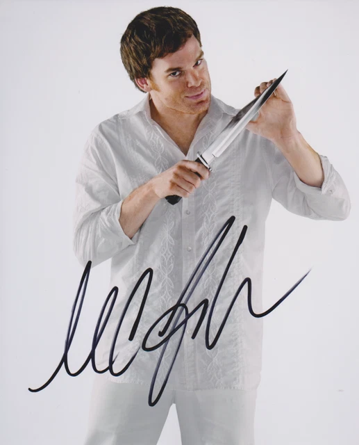 AUTOGRAPHE ORIGINAL DE l'acteur MICHAEL C HALL / serie Dexter / Photo ...