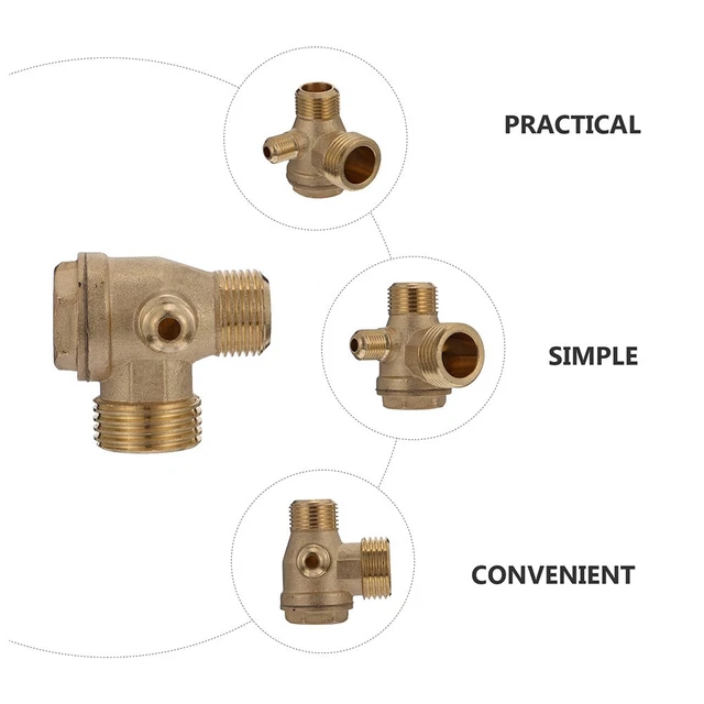PRESSURE CONTROL CHECK Copper One-way Valve Non-return Air Compressor ...