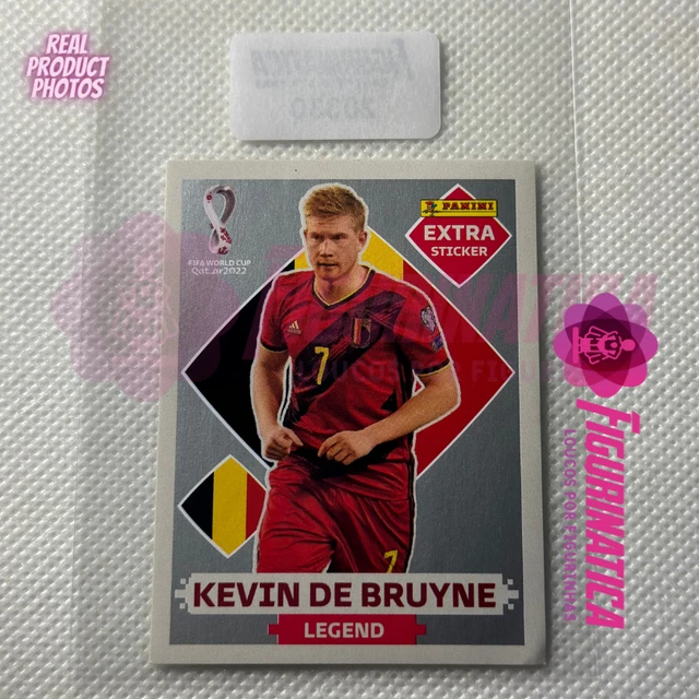 2022 KEVIN DE Bruyne Panini World Cup Qatar Extra Sticker Legend SILVER ...