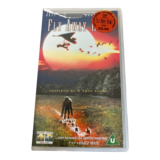 FLY AWAY HOME VHS Cassette Video Tape (1996) Good Condition Kids Family ...