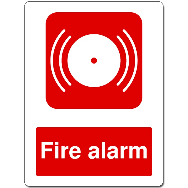 FIRE ALARM BELL Health Safety Warning Emergency Evacuation Metal Sign ...