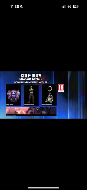 CALL OF DUTY Black Ops 7 Rave Rider Skin Bundle Rare (EE Exclusive) UK ...