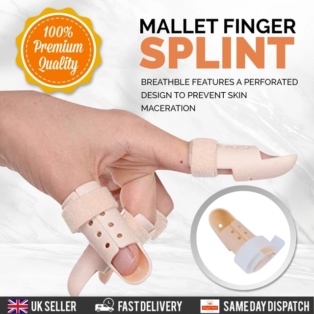 MALLET FINGER SPLINT DIP Trigger Joint Support Brace Protection ...