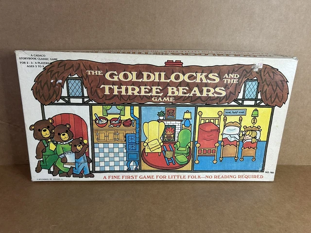VINTAGE 1973 GOLDILOCKS and the Three Bears Board Game-Not Complete £8. ...