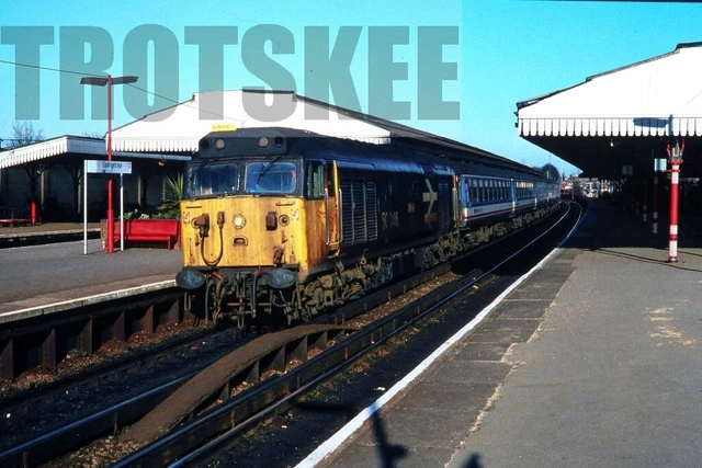 35MM SLIDE BR British Rail Diesel Loco 50046 Class 50 Basingstoke 1991 ...