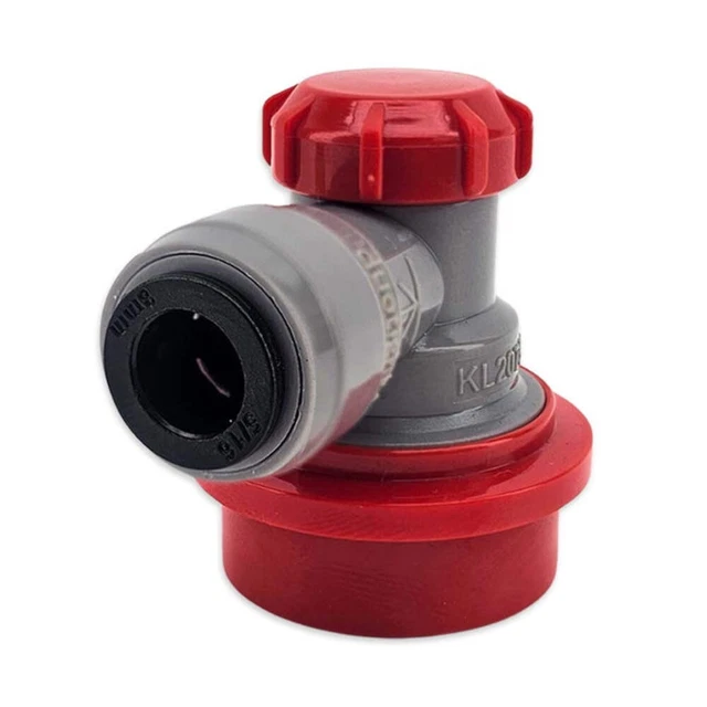 KEG GAS BALL Disconnect Connelius -Plastic Grey/Red duo push in $8.95 ...