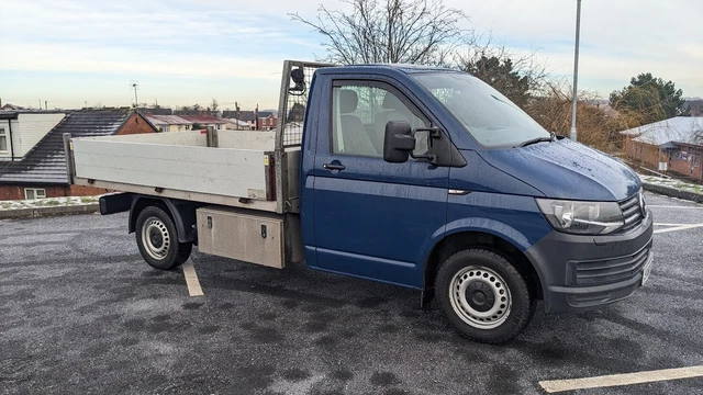 VW TRANSPORTER T6 Single Cab Dropside Automatic DSG T32 Pickup Flatbed ...