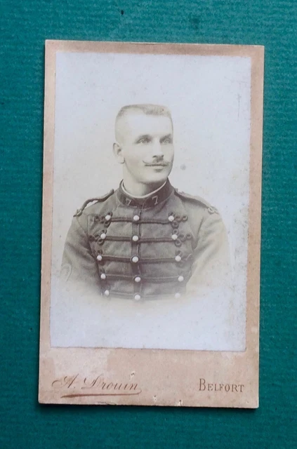 CDV PHOTO ANCIENNE albumine Militaire Uniforme Drouin Belfort EUR 20,00 - PicClick FR