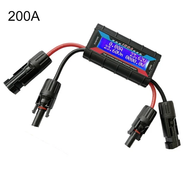 HIGH ACCURACY 150A 200A Aircraft Power Meter with Backlit Display Solar ...