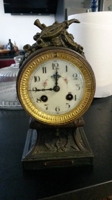 BELLE PENDULE REGULE Improvisation L Et F Moreau France Xix Em Siecle ...