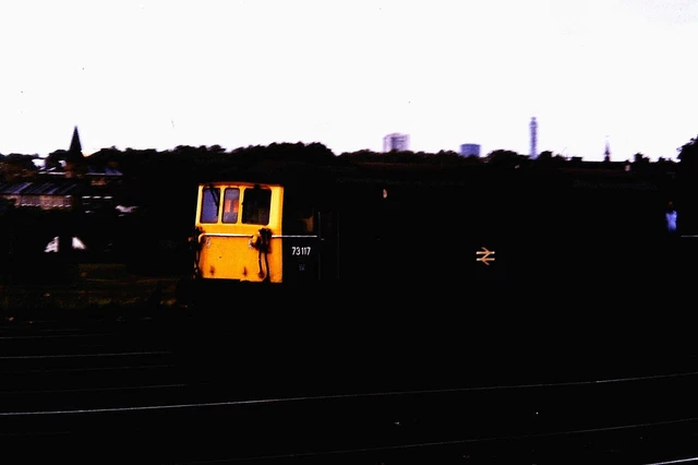 ORIGINAL 35MM SLIDE, class 73 electro-diesel 73117 London area. £1.40 ...