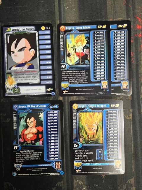DBZ CCG DBGT TCG Vegeta personnalités EUR 11,03 - PicClick FR