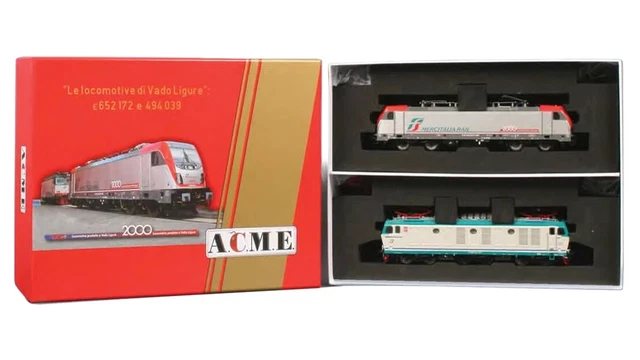 ACME 60569 SET Fs "Locomotive Vado Ligure" E652 172 + E494 039 - Ediz ...