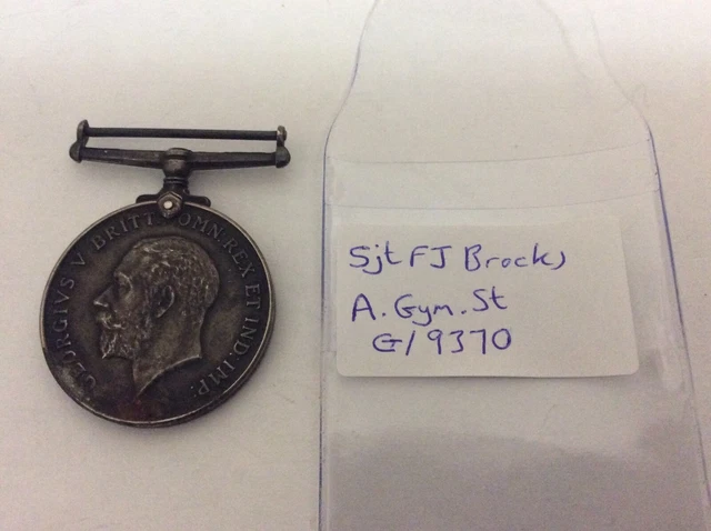 WW1 ARMY GYMNASTIC Staff Sgt Brooks British War Medal £78.72 - PicClick UK