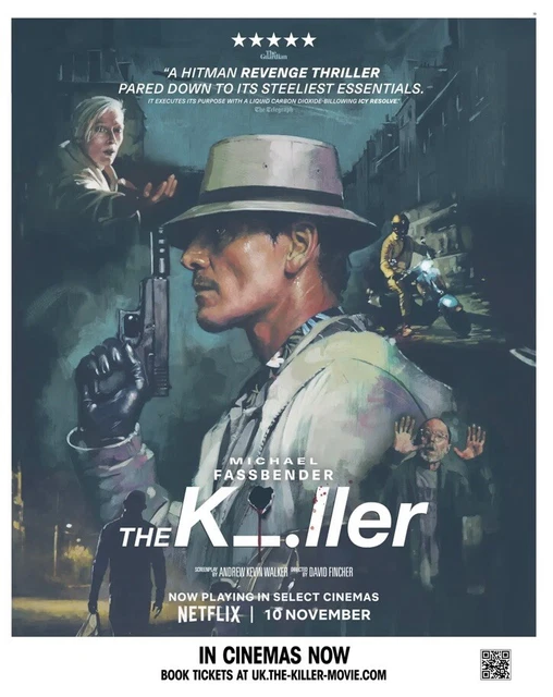 THE KILLER MOVIE Michael Fassbender Poster Advert Ad + Review Full Page ...