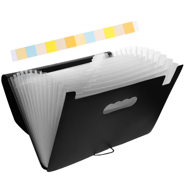 IMPORTANT DOCUMENT FOLDER Expanding Paper Plastic Accordion File $24.18 ...