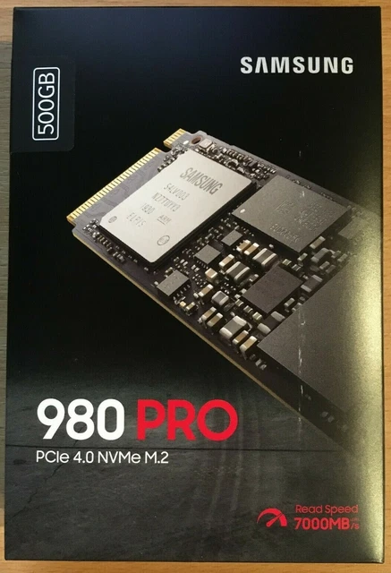 GENUINE SAMSUNG 980 PRO 500GB V-NAND M.2 SSD - MZ-V8P500BW New Box Sealed..👍👀. EUR 81,78 ...