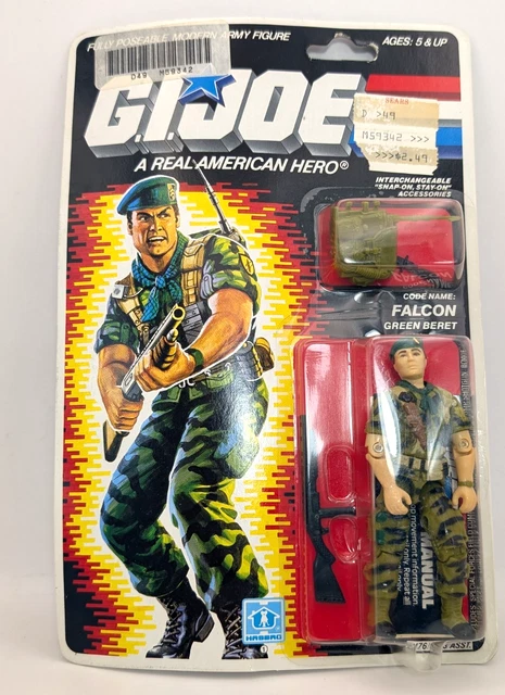 FIGURA GI JOE FALCON GREEN BERET ARAH HASBRO 1986 Sellada Nueva MOC ...
