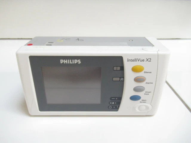 PHILIPS M3002A INTELLIVUE X2 Patient Monitor Mms Ecg/Ekg Spo2 Nibp Temp ...