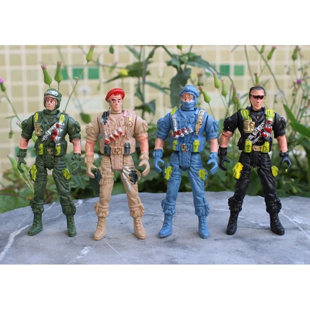 PLASTIC TOY MENS Playsets Military Playset Soldier Model Soldiers ...