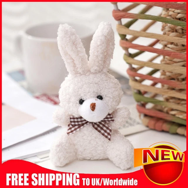 CUTE BUNNY DOLLS Lint Mini Rabbit Dolls Pink Brown Cartoon Rabbit for ...