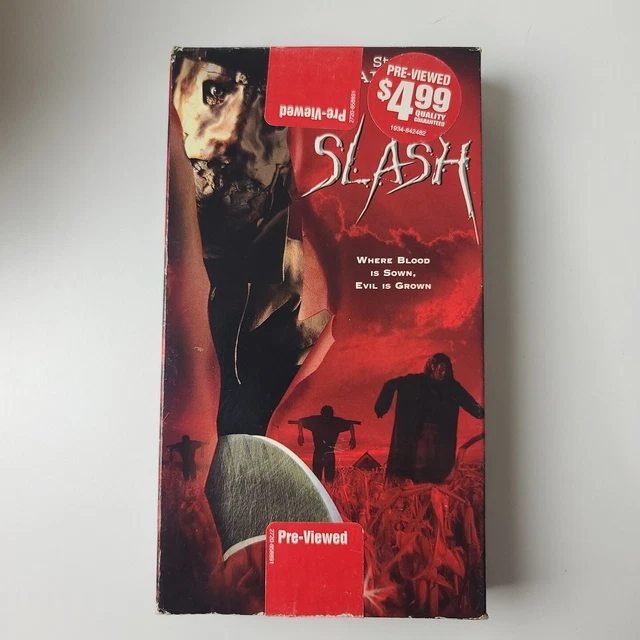 VINTAGE SLASH VHS Tape Steve RAILSBACK Blockbuster Video Rental VHS £9. ...