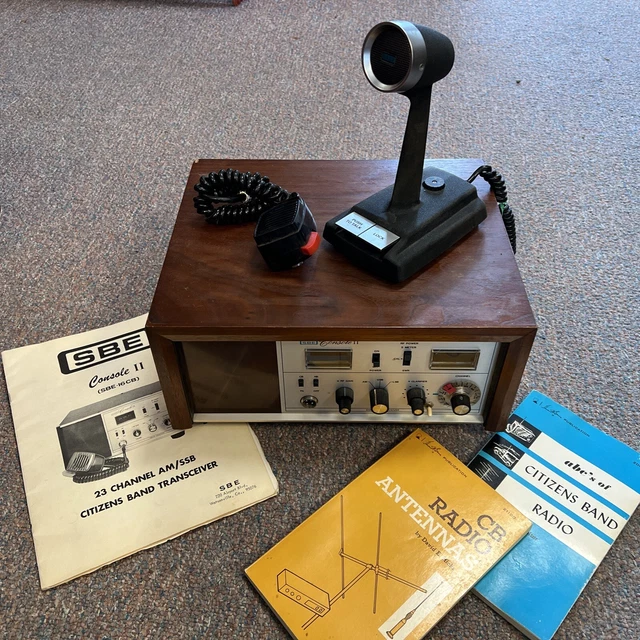 SBE CONSOLE II 16CBT AM/SSB CB Base Station W/Amplified SBE SX-100 Desk ...