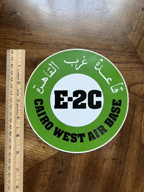 VINTAGE E-2C HAWKEYE Cairo West Air Base Decal EAF ARE Egypt Navy ...