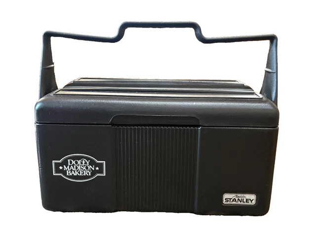 VINTAGE ALADDIN STANLEY Lunch Box Cooler Black Insulated Construction ...