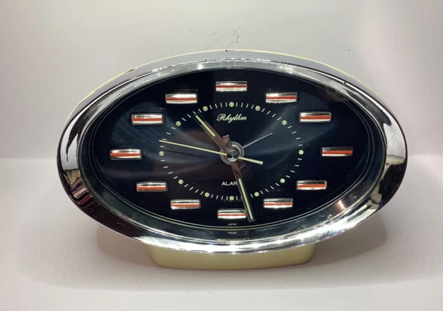 VINTAGE SPACE AGE Rhythm Alarm Clock A-No 51143 $80.00 - PicClick AU