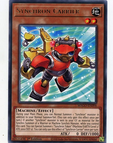 YGO MAGO-EN094 R Synchron Carrier MAGO-EN094 Yu-gi-oh Or Maximum EUR 1 ...