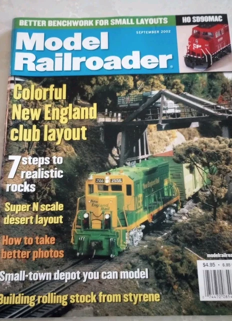 MODEL RAILROADER MAGAZINE September 2002 New England Layout Realistic ...